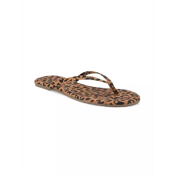 TKEES | Shoes | New Tkees Studio Exotic Cheetahprint Flip Flops In ...